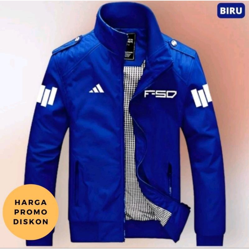 Jual jaket pria taslan berkualitas / jaket sport playmaker f50 olahraga ...