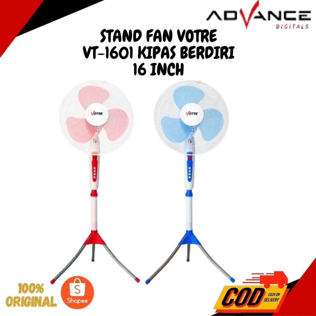 Jual STAND FAN VOTRE VT-1601 KIPAS BERDIRI 16 INCH | Shopee Indonesia