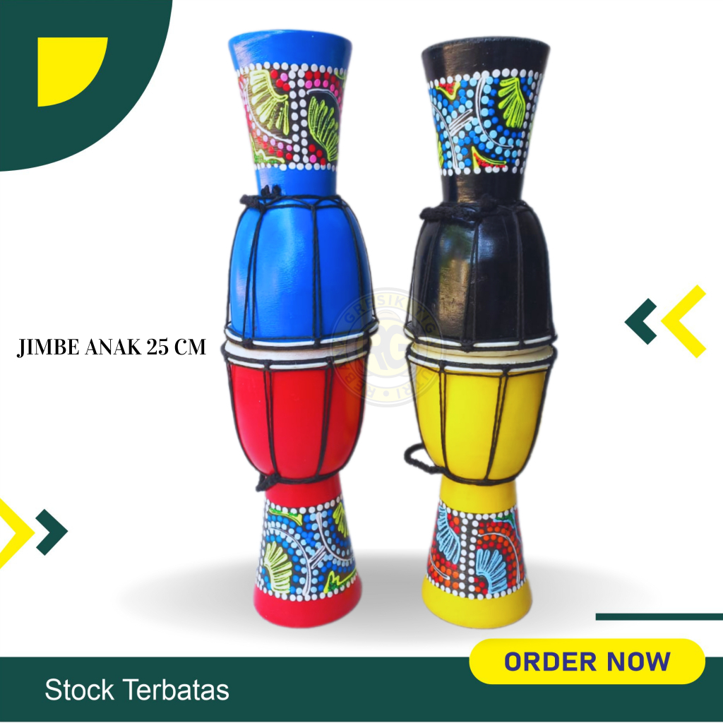 Jual Gendang Jimbe Anak 25cm dan Marakas Bola Alat Musik Tradisional ...