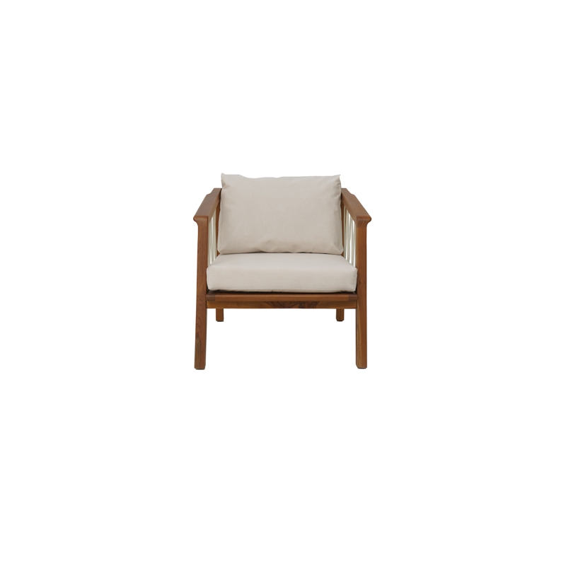 Jual HORESTCO Sofa Minimalis Madrid Anyam Tali & Rangka Kayu 1 Seater ...