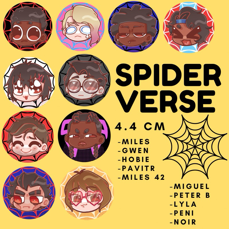 Jual spiderman across the spiderverse | ATSV | pins | Shopee Indonesia