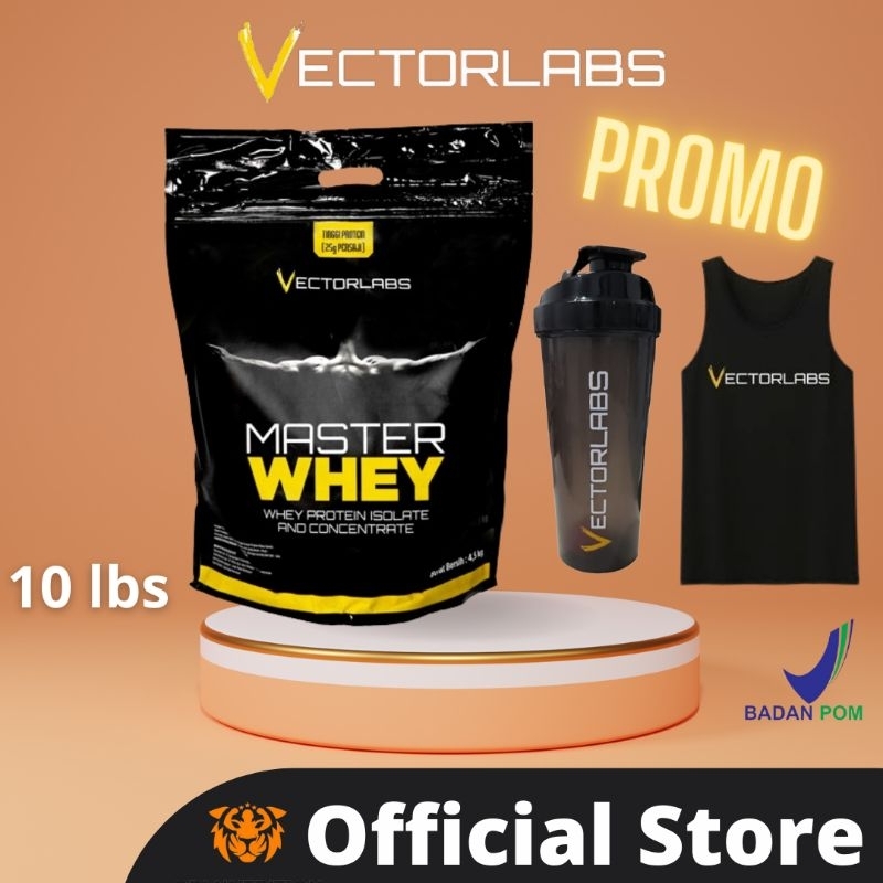 Jual VECTORLABS Master Whey 10 LBS Vector Labs Masterwhey Protein BPOM ...