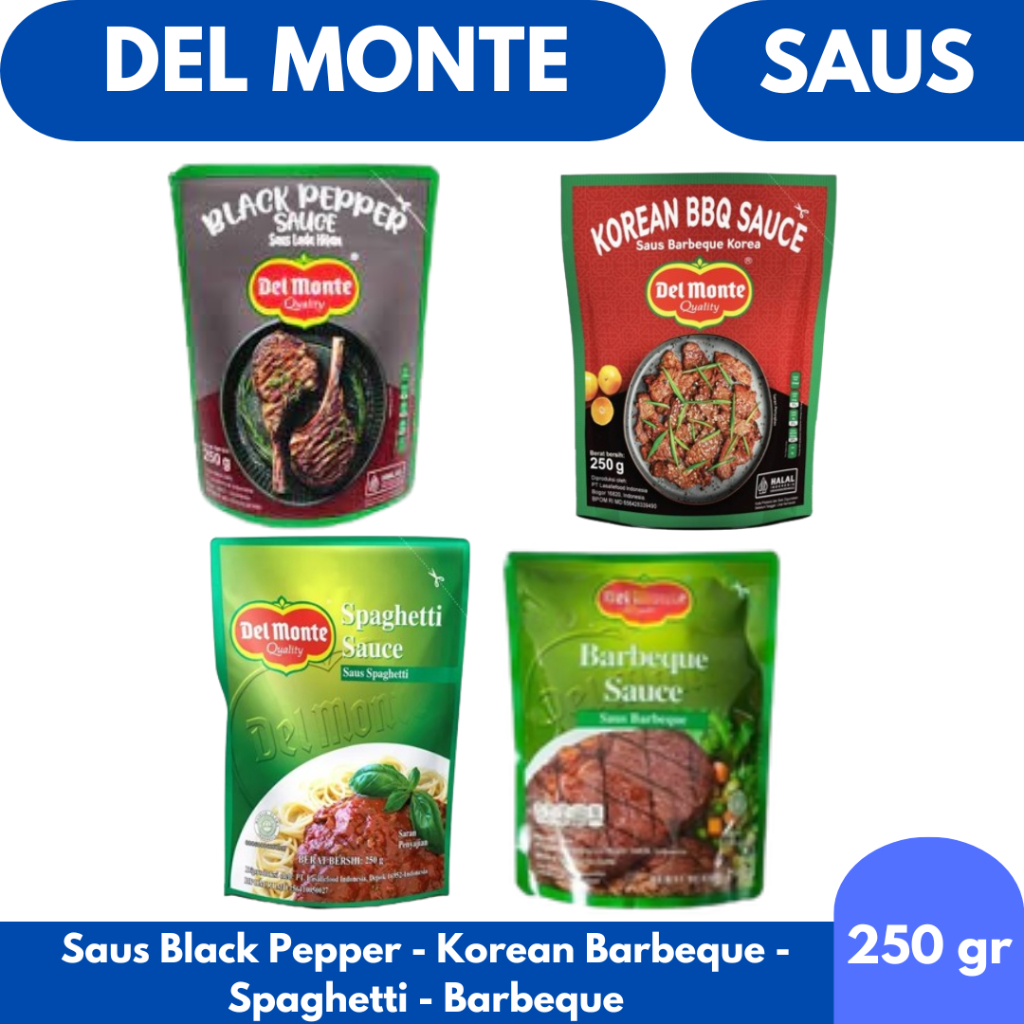 Jual DEL MONTE SAUS KEMASAN POUCH 250gr | Shopee Indonesia