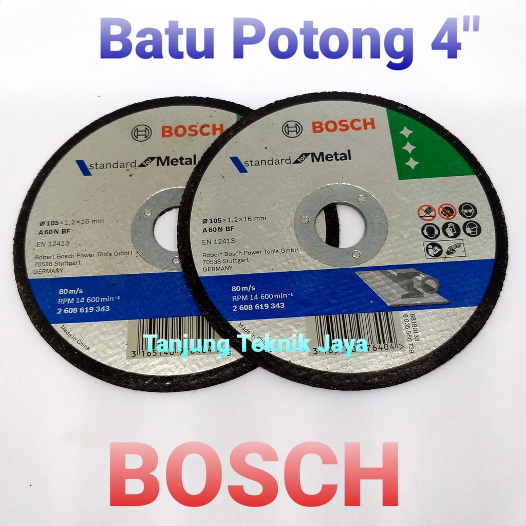 Jual MATA GERINDA/BATU POTONG BESI/CUTTING DISC 4 IN BOSCH MURAH | Shopee Indonesia