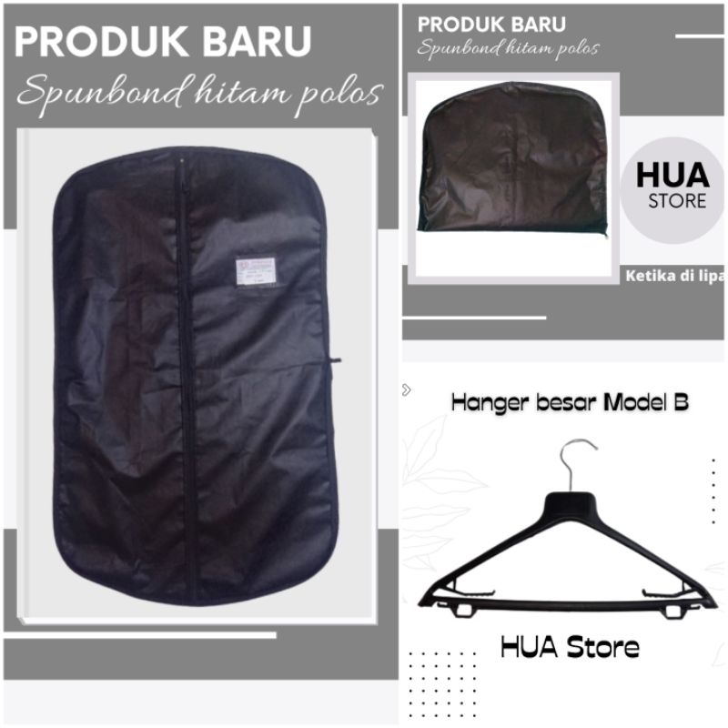 Jual Sarung Jas / Cover Jas / Cover Baju Satu Set Cover Jas dan Hanger ...