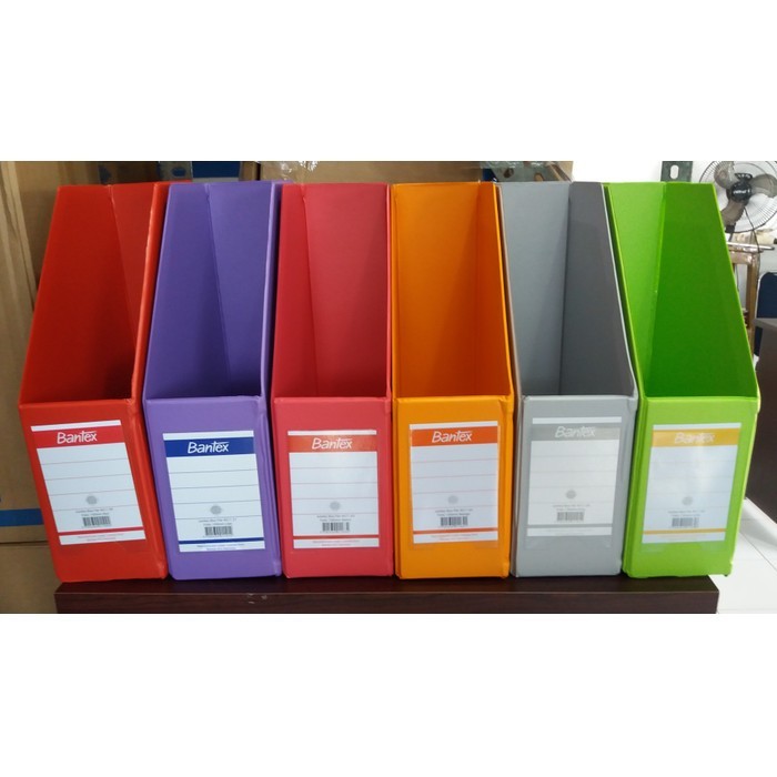Jual Bantex Magazine File F4/Folio (Box File) 10cm - 4011 warna-warni ...