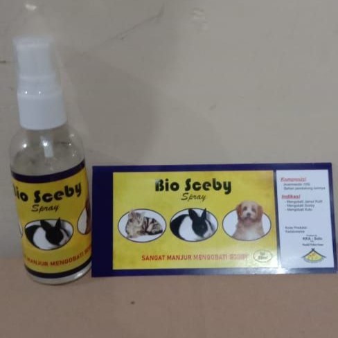 Jual Bio Sceby Obat Semprot scabies kelinci kucing anjing Spray Bio ...