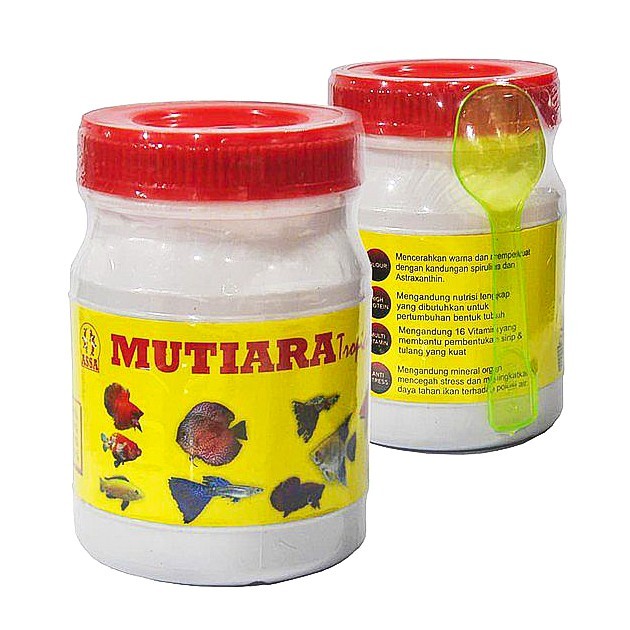 Jual PELET IKAN MUTIARA MAKANAN IKAN CRYSTAL SUPER MUTIARA TROPICAL 100 ...