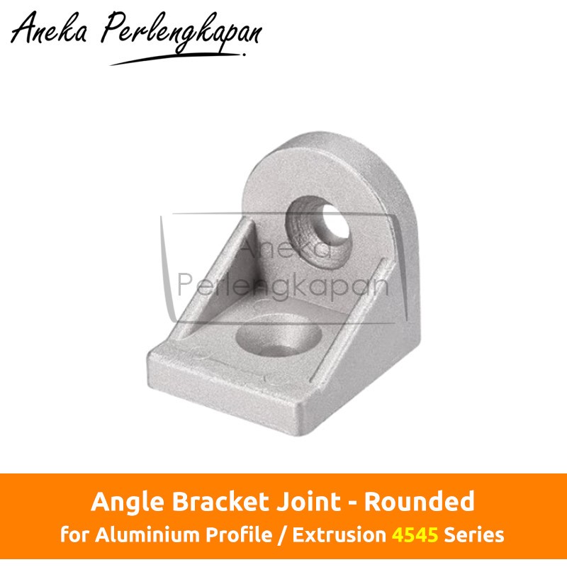 Jual 4545 Rounded Corner Bracket 90 Degree Angle Gusset Siku Aluminium ...