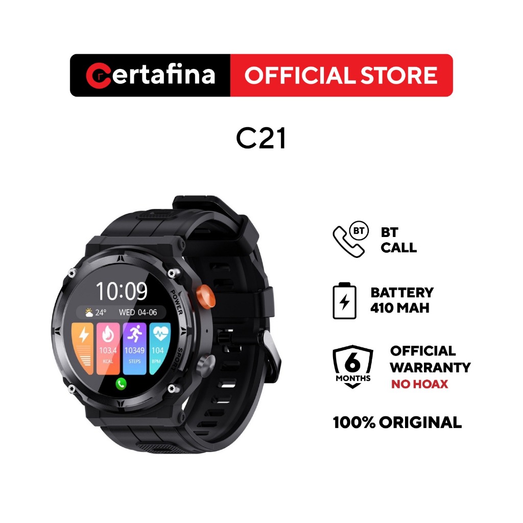 Jual Certafina C21 Pro Smartwatch 410mah + 1.39 Inch Screen | Shopee ...