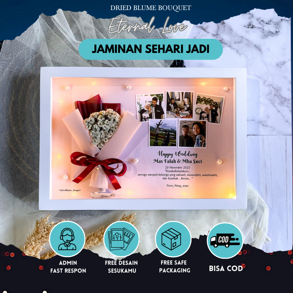 Jual Eternal Love Hadiah Valentine Custom Foto Untuk Pacar Kado Wisuda ...