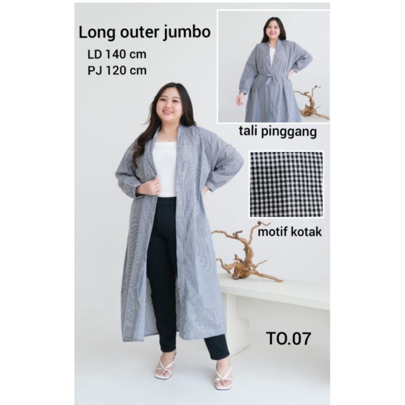 Jual long outer motif jumbo | Shopee Indonesia