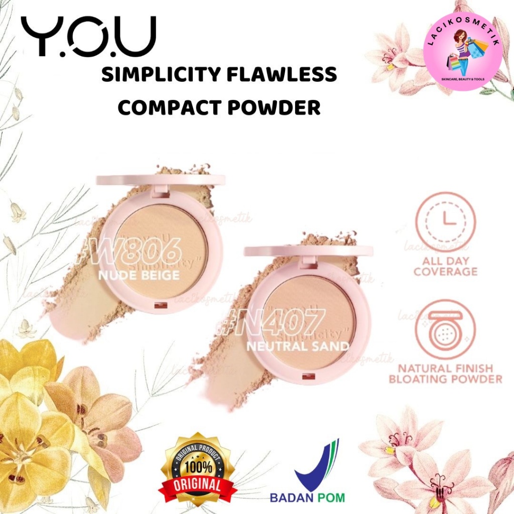 Jual LACIKOSME YOU SIMPLICITY FLAWLESS COMPACT POWDER - BEDAK PADAT ...