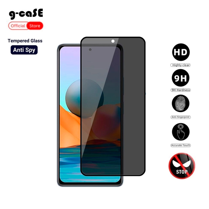 Jual G-caSE Tempered Glass Privacy Anti Spy Full Glue Samsung A12 A13 A15 A23 M10 M10s M20 M21 ...