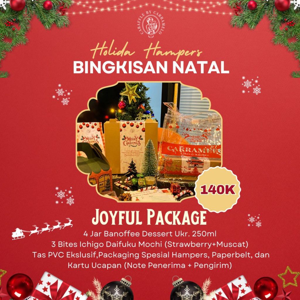 Jual Hampers Natal - Joyful Package (Banoffe Dessert,Ichigo Daifuku ...