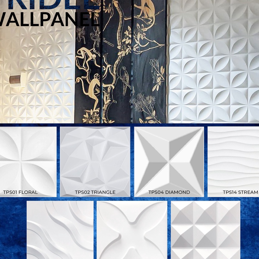 Jual Kode UMR516 TRIDEE WALLPANEL 3x3 CM WALLPAPER DINDING DEKORASI ...