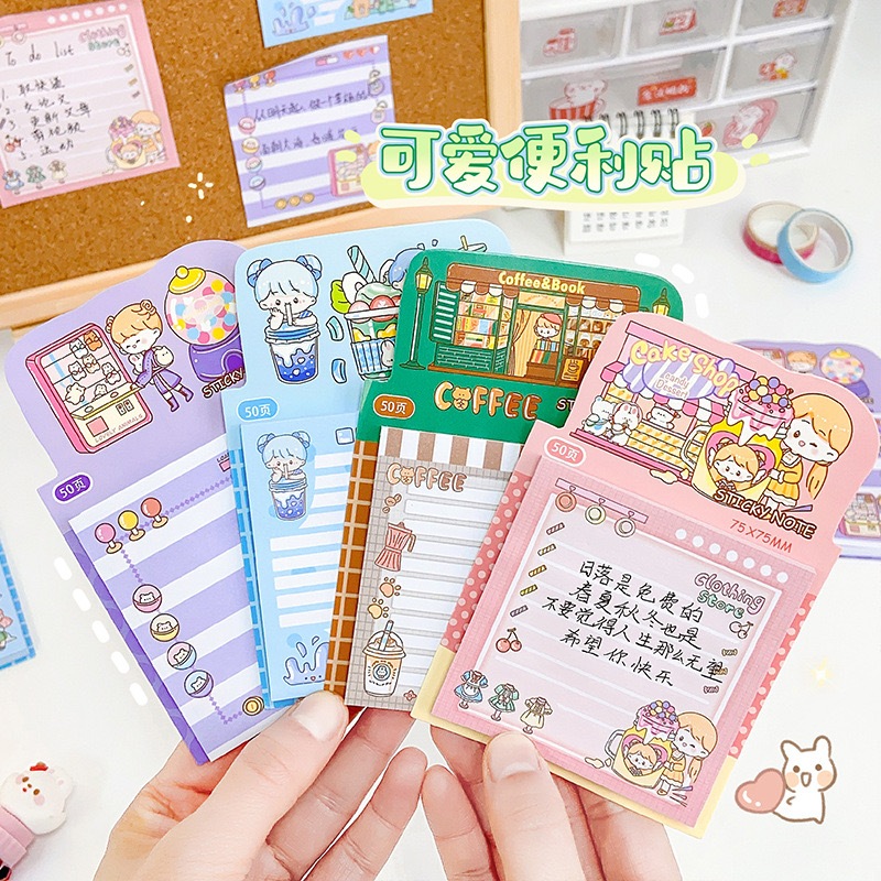 Jual TOPER Sticky Notes Free Papan Jalan Penjepit Kertas Lucu Karakter ...