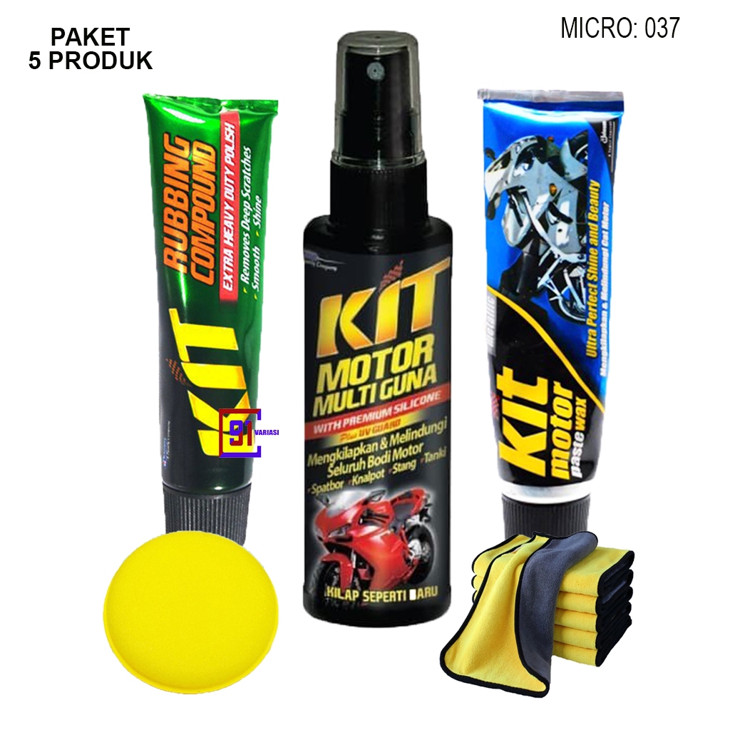 Jual PAKET Kit Multiguna Spray pengkilap Bodi Motor + Kit Rubbing ...