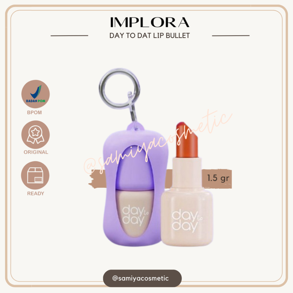 Jual Implora Day To Day Lip Bullet | Keychain Lipstik | Shopee Indonesia