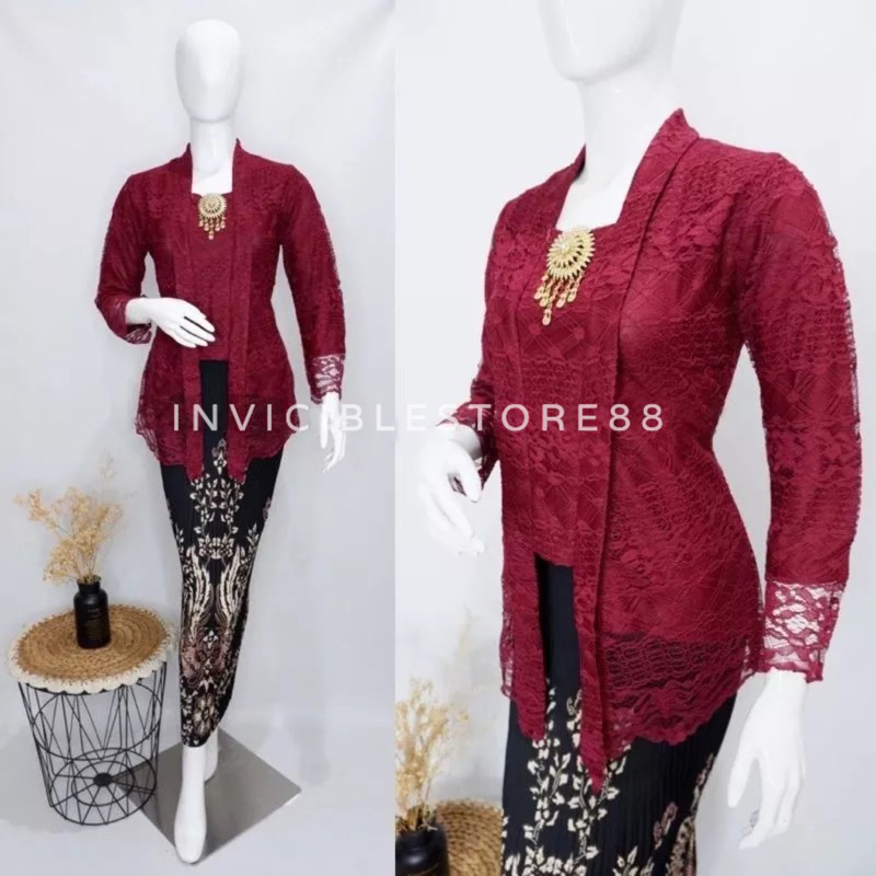 Jual Kebaya Kutu Baru / Kebaya Tunik / Tunik Brokat / Kebaya Modern / Kebaya tile / Kebaya ...