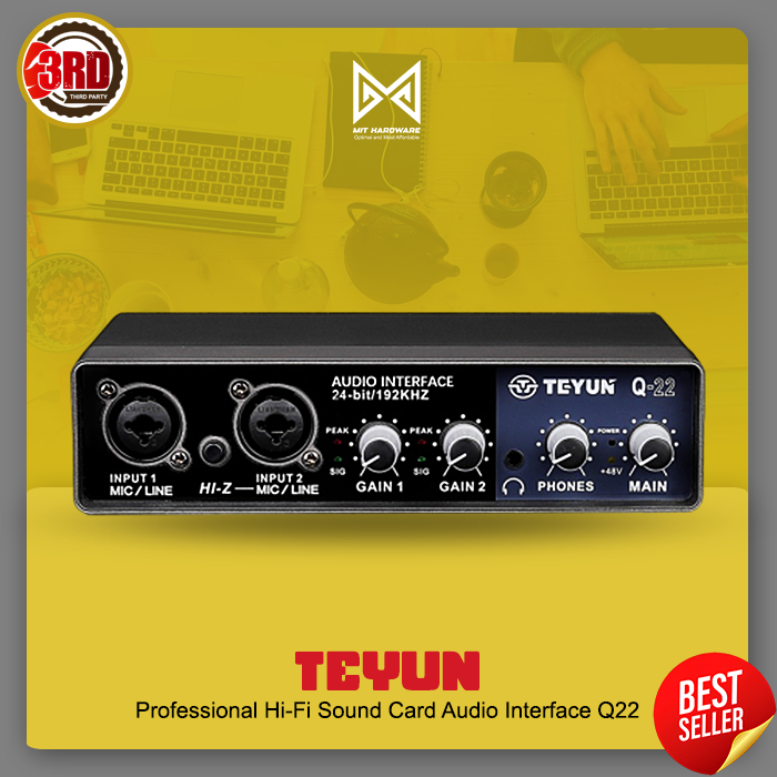 Jual TEYUN Hi-Fi Audio Interface Q22 Amplifier Sound Card Live ...