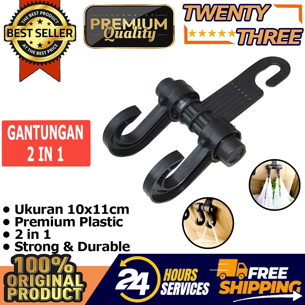 Jual Gantungan Barang Mobil Car Seat Hanger Hook Holder Bag Organizer ...