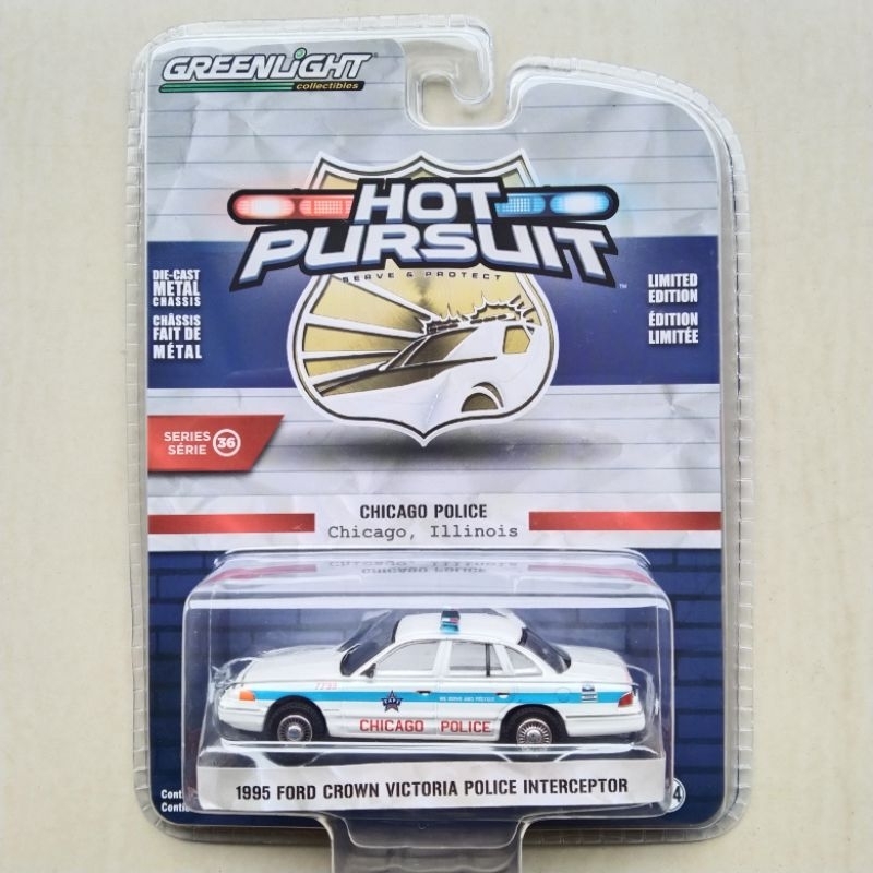 Jual Greenlight 1995 Ford Crown Victoria Interceptor Chicago Police Hot ...