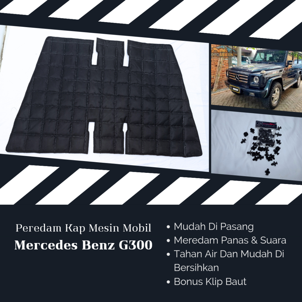 Jual Peredam Panas Dan Suara Kap Mesin Mobil Mercy Jeep G300 | Shopee ...
