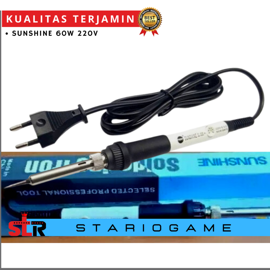 Jual Solder 60 watt sunshine SL908 SOLDER SUNSHINE 60 WAT SOLDER SET ...