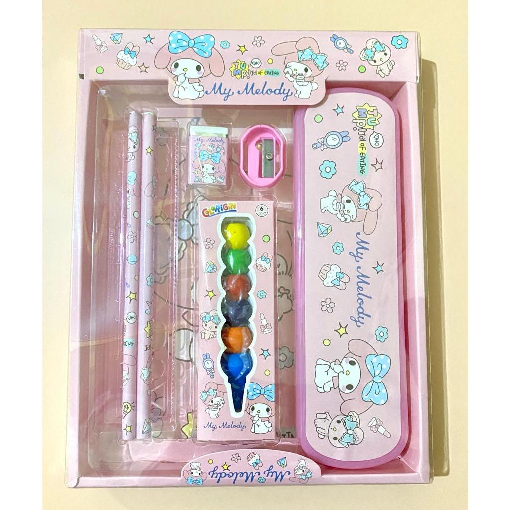 Jual Stationery SET 3353 - Stationery 7 in 1 (Crayon) | Shopee Indonesia