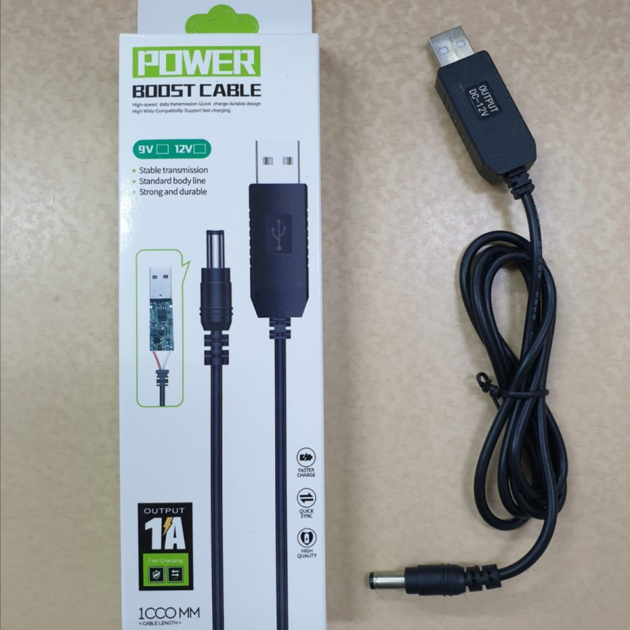 Jual Kabel Step Up USB 5V to 12V DC - USB Adapter 5Volt to 12Volt DC ...