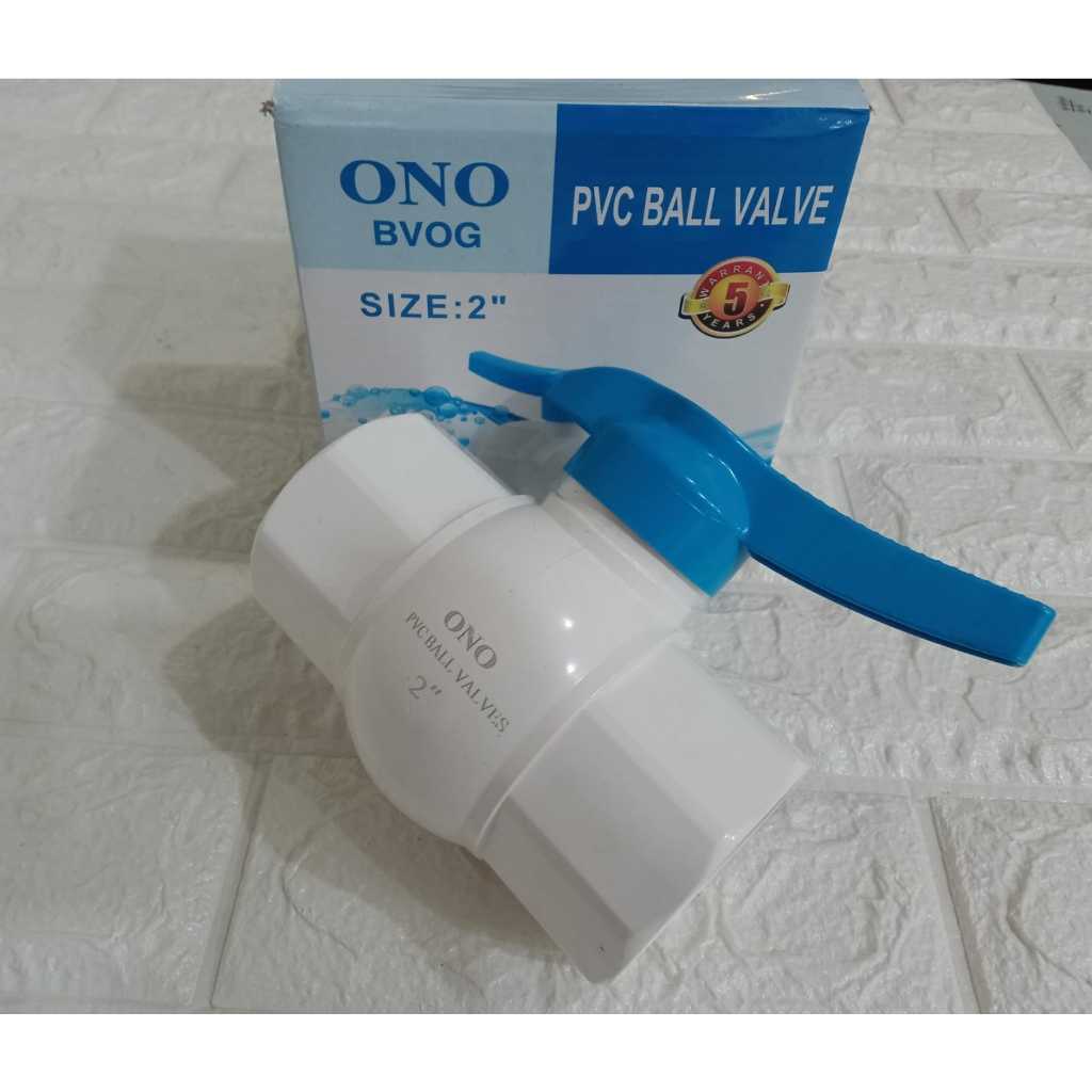 Jual Ball Valve PVC / Stop Kran Plastik ONO Bvog | Shopee Indonesia