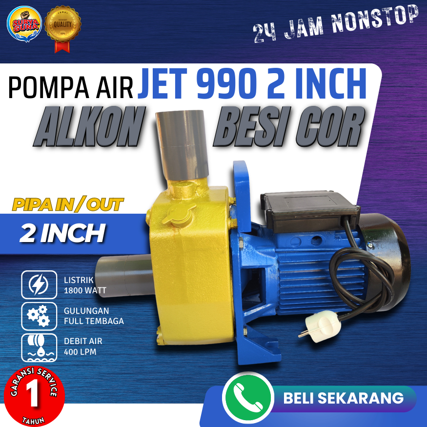 Jual Pompa air modifikasi 2 dim JET 990 2 INCH bahan keongan besi cor semburan besar bisa di ...