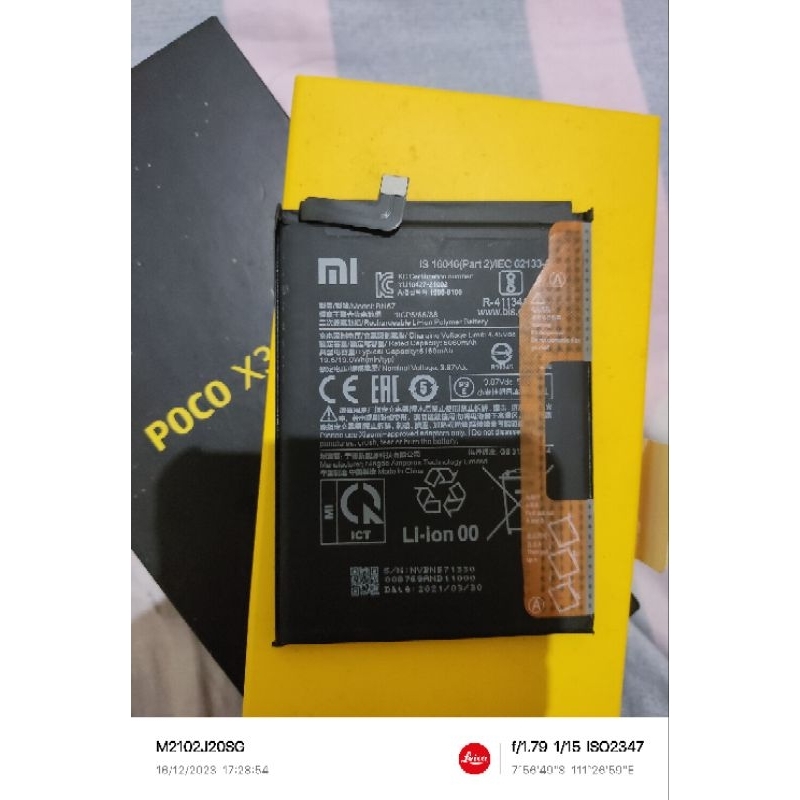 Jual Baterai Poco X3 Pro BN-57 Bekas Original Copotan | Shopee Indonesia
