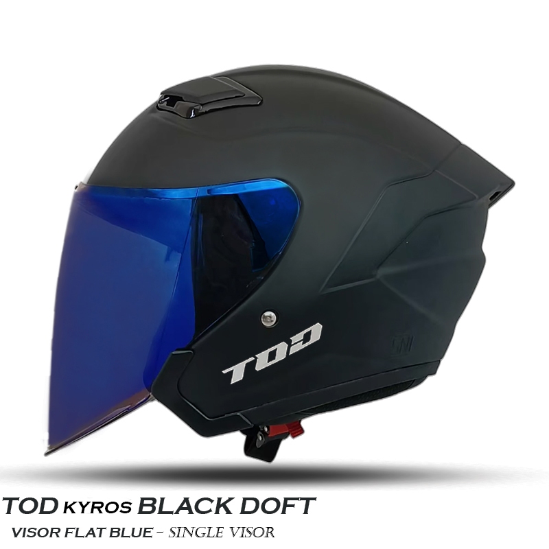 Jual HELM DEWASA HALF FACE TOD KYROS VISOR IRIDIUM UNTUK PRIA DAN ...