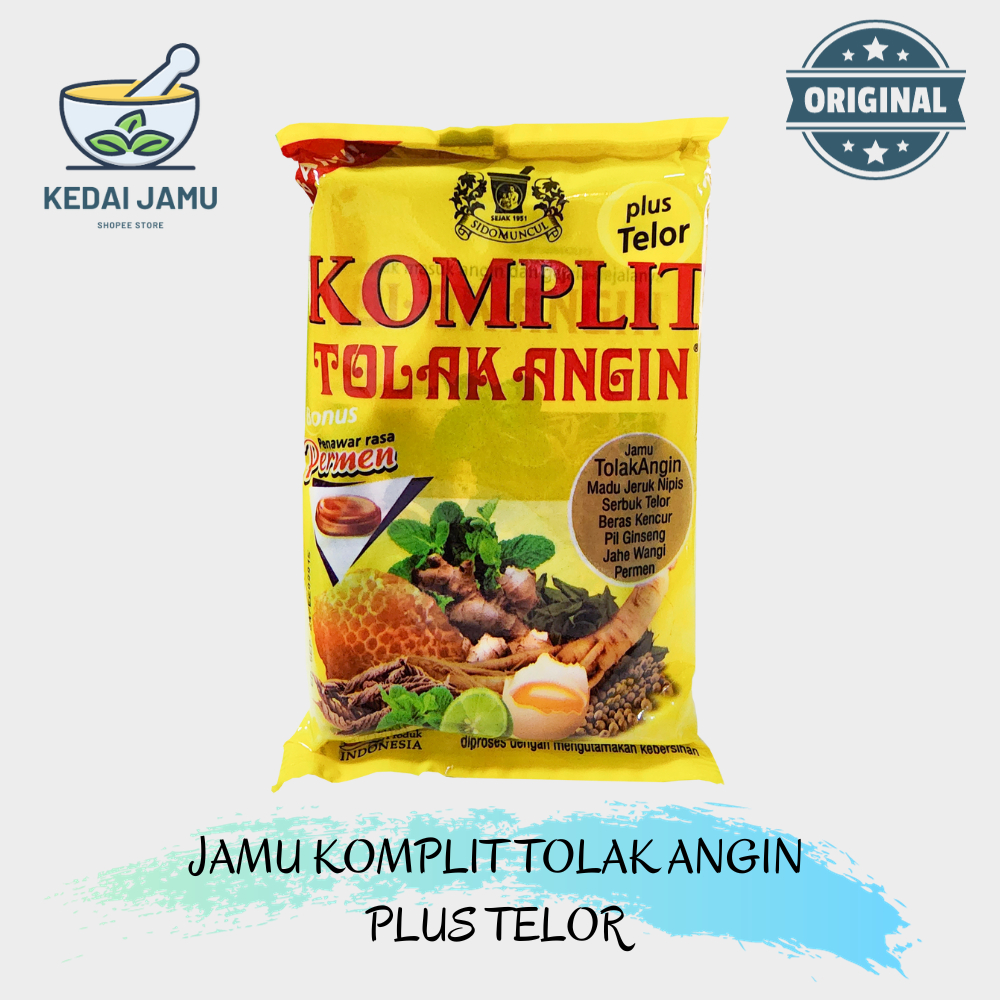 Jual Jamu TOLAK ANGIN Komplit Plus Telor Sido Muncul (1 Sachet/ECERAN ...