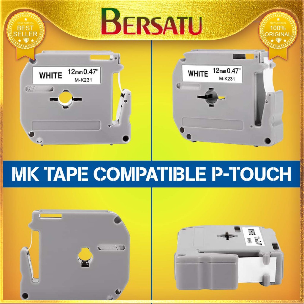 Jual Label Tape MK Compatible Brother P Touch Printer PT-80 PT-90 PT ...