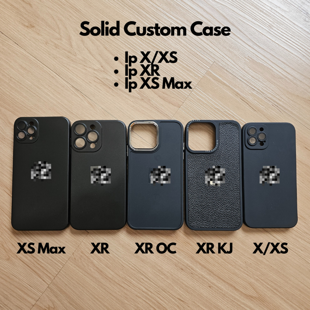 Jual Silikon Custom Soft Case SOLID Iphone X XR XS Max to Series 13Pro ...