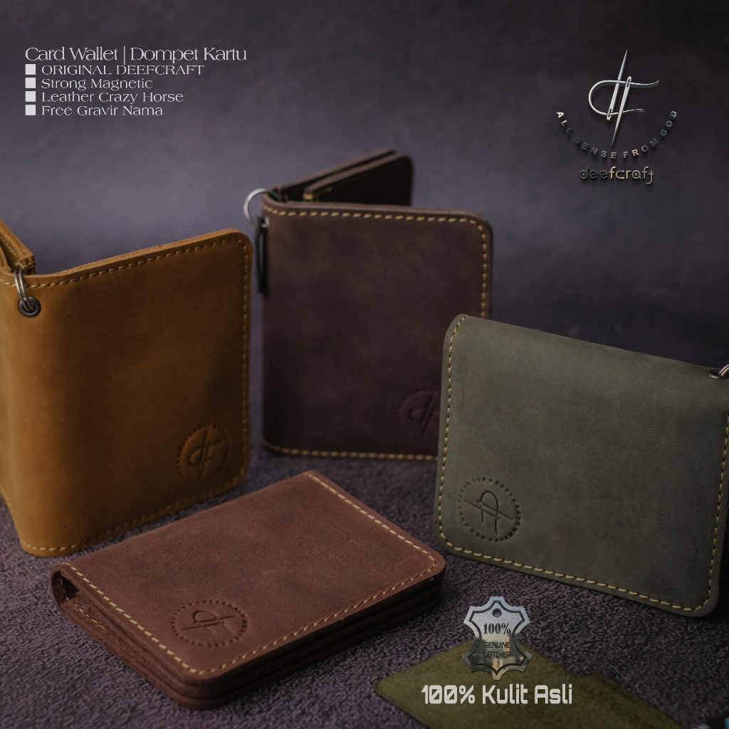 Jual Dompet Kartu kulit asli frogue / Card Holder wallet Original ...