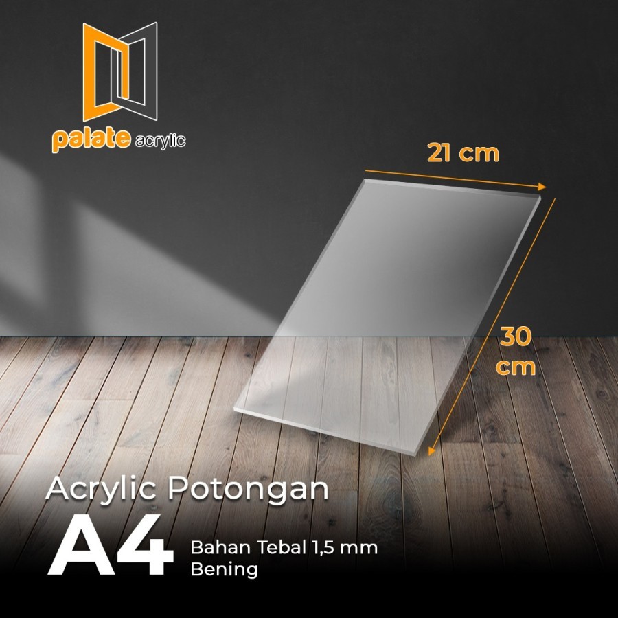 Jual Akrilik Lembaran A4 / Acrylic Potongan bening A4 2mm / 1,5mm 30x21cm | Shopee Indonesia
