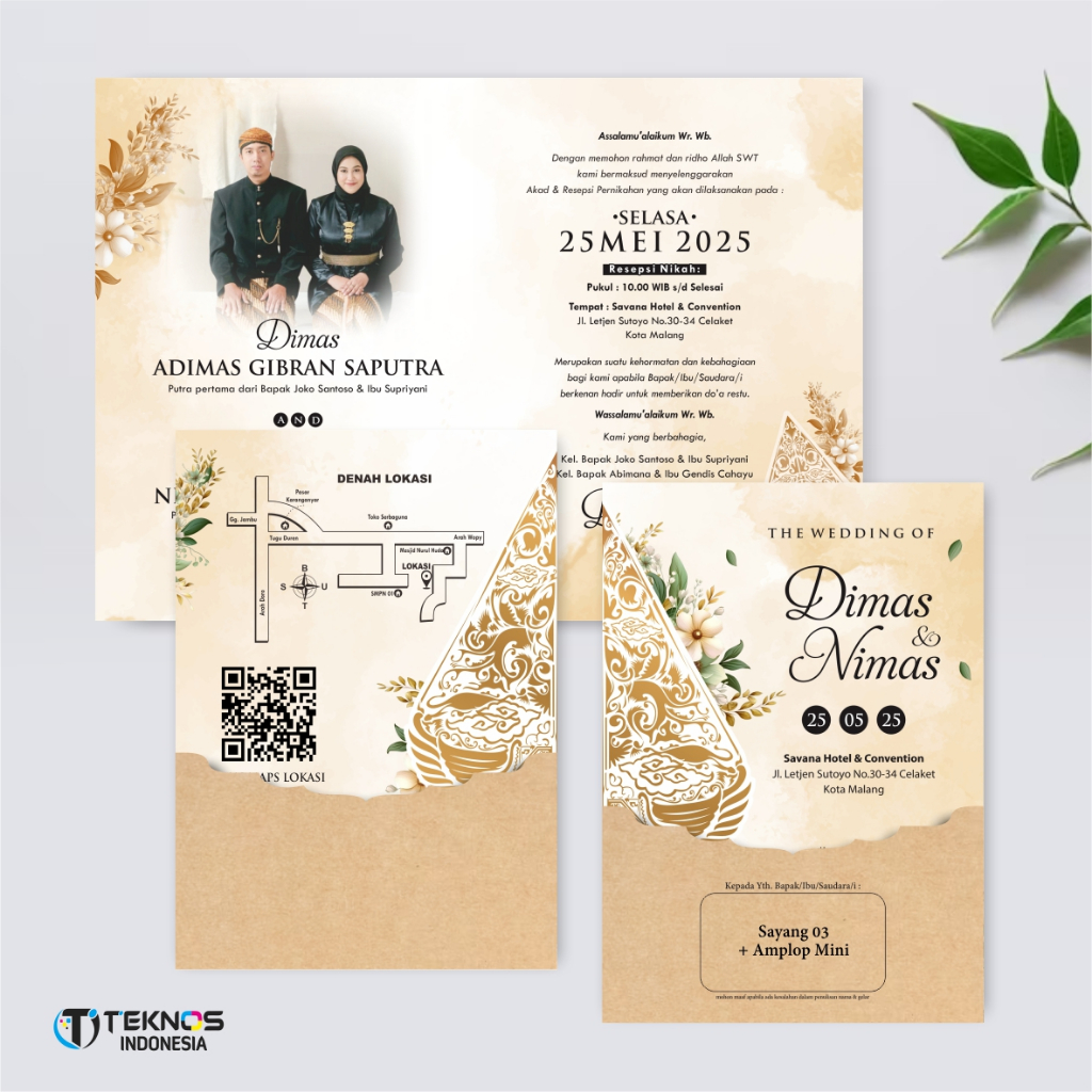 Jual UNDANGAN PERNIKAHAN AMPLOP AESTHETIC - UNDANGAN NIKAH SERIES KASIH ...
