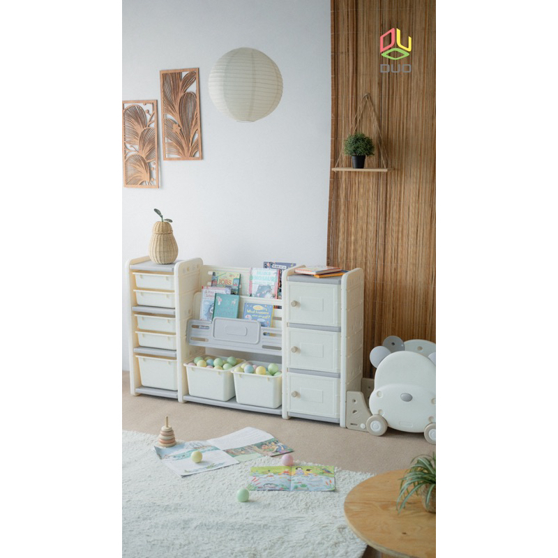 Jual DUO Teddy Storage Rack / rak penyimpanan sudah termasuk trolley ...