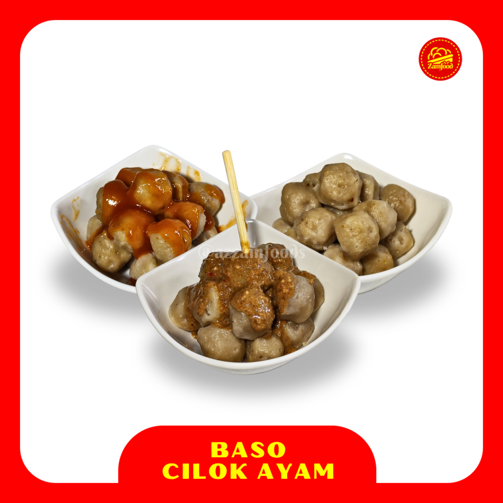 Jual Baso Cilok Azzamfoods isi 50 pcs Cilok Ayam Varian Saus dan Bumbu ...