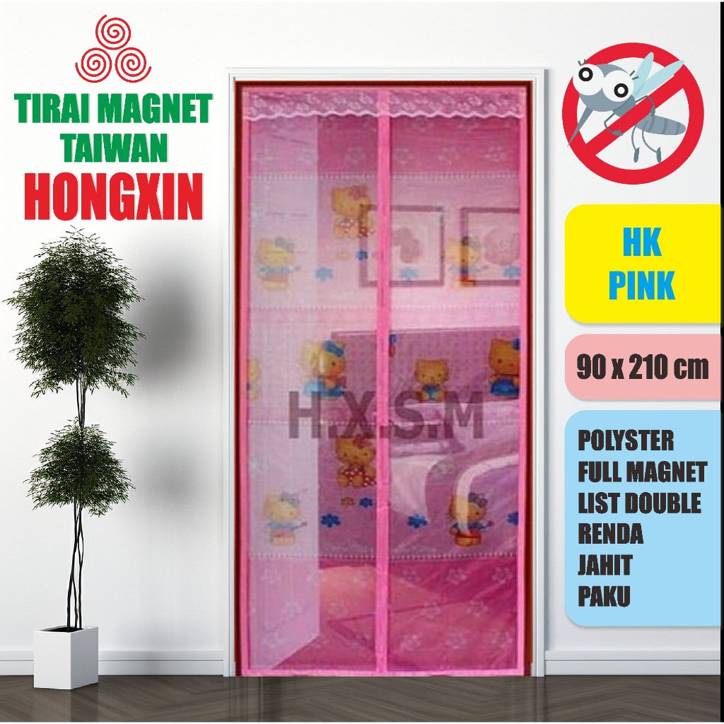 Jual Tirai Pintu Magnet Hello Kitty Pink | Shopee Indonesia