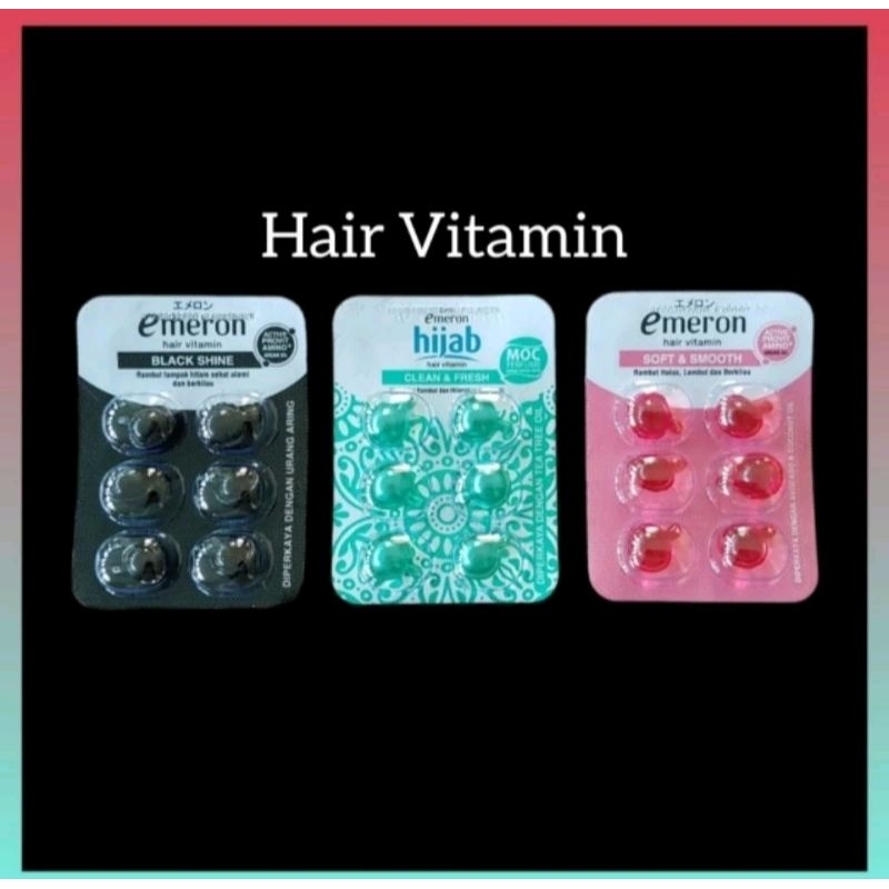 Jual VITAMIN RAMBUT EMERON ISI 6 | Shopee Indonesia