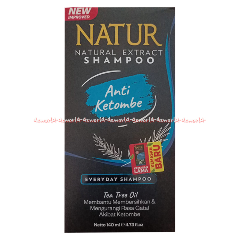 Jual Natur Natural Shampoo 140ml Tea Tree Oil Shampo Untuk Membantu Mengurangi Ketombe Anti ...