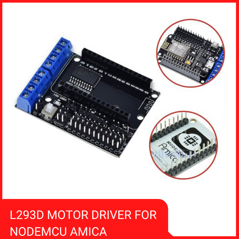 Jual Motor Shield Board L293D Driver Motor untuk ESP-12E(UNTUK Nodemcu Amica) | Shopee Indonesia