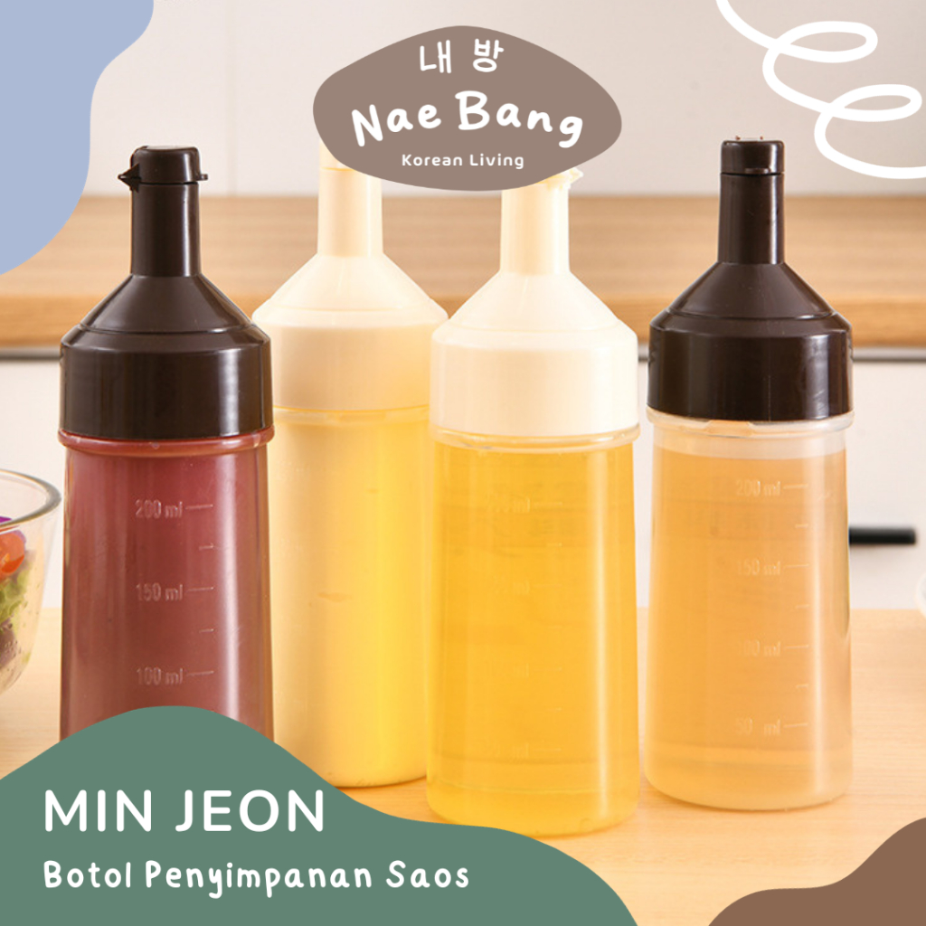 Jual 【NAE BANG】MIN JEON Dispenser Kecap Estetis Botol Pencet Mayonaise ...