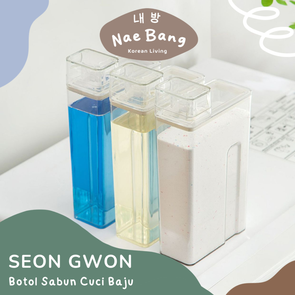 Jual 【NAE BANG】SEON GWON Botol Dispenser Laundry Estetik Botol Tuang ...