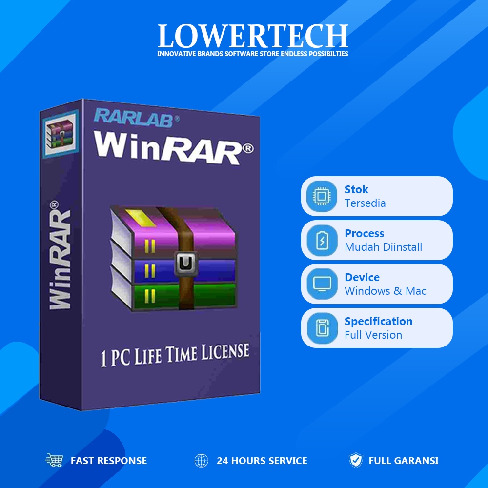Jual Winrar Archiver 32/64 Bit 2023 (Full Version, No Trial & Lifetime ...